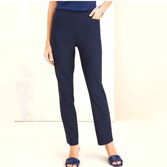 Chico's | Pants & Jumpsuits | Chicos Fabulously Slimming Blue Stretch ...